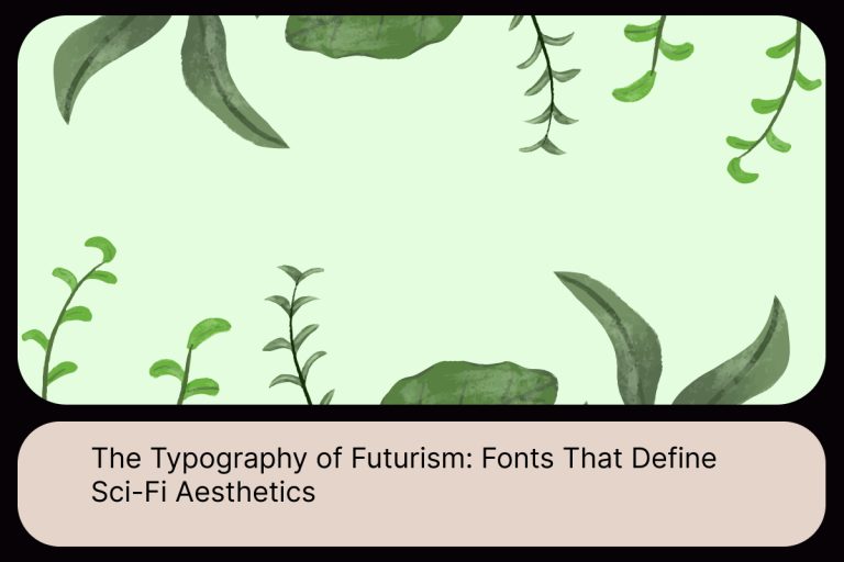 The Typography of Futurism: Fonts That Define Sci-Fi Aesthetics ...